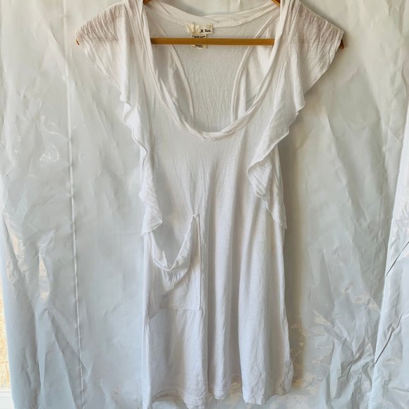 M. Rena | Tops | M Rena Pocket Flutter Sleeve Tank Top Blouse | Poshmark